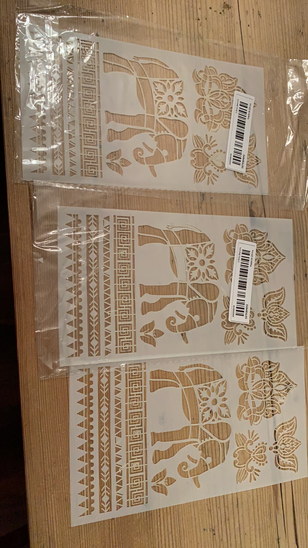 4pcs Set Dropping Leaves And Fruits Diy Layering Stencils Painting ...