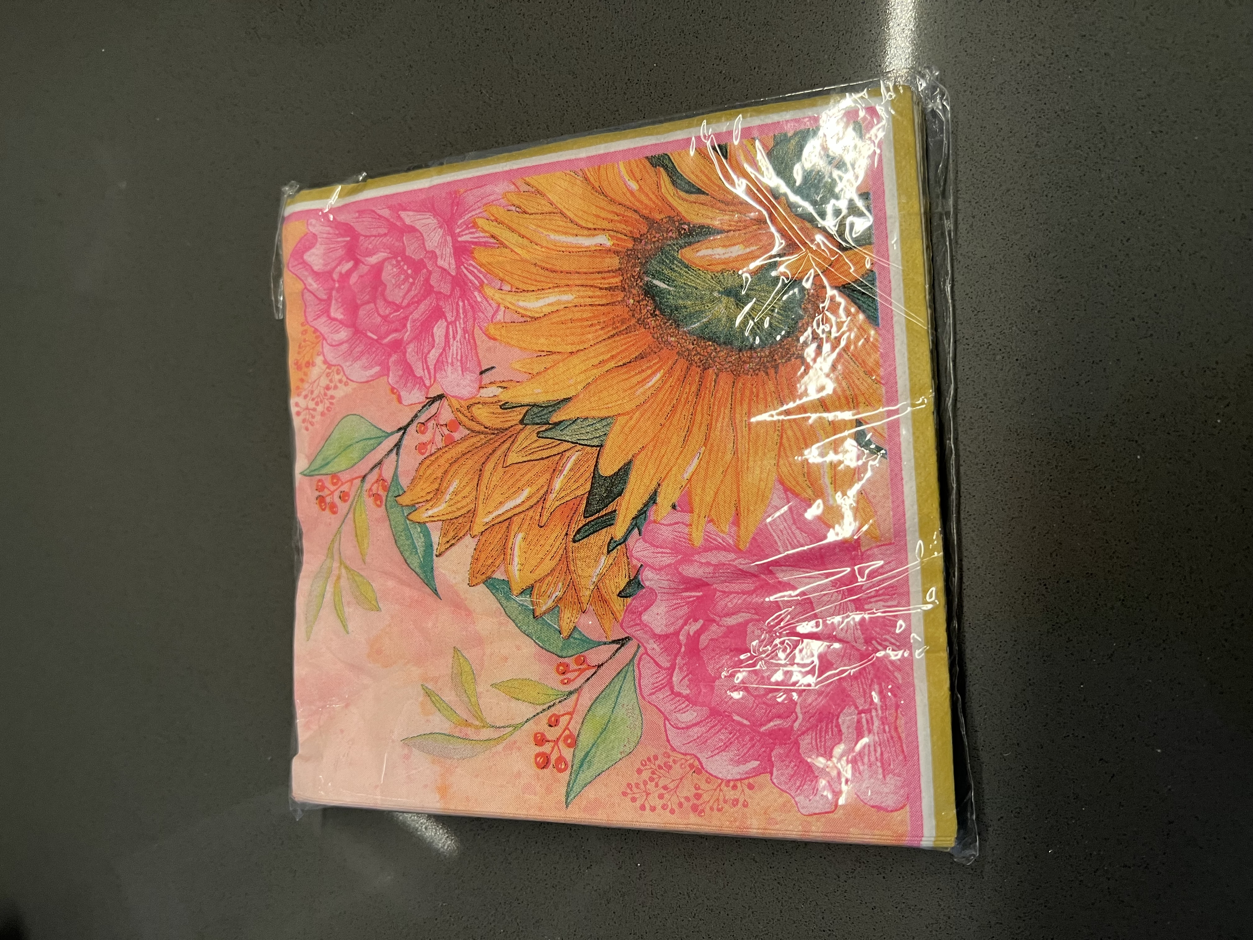 Flower Napkins, Disposable Dining Tissue, Decorative Napkins, For ...