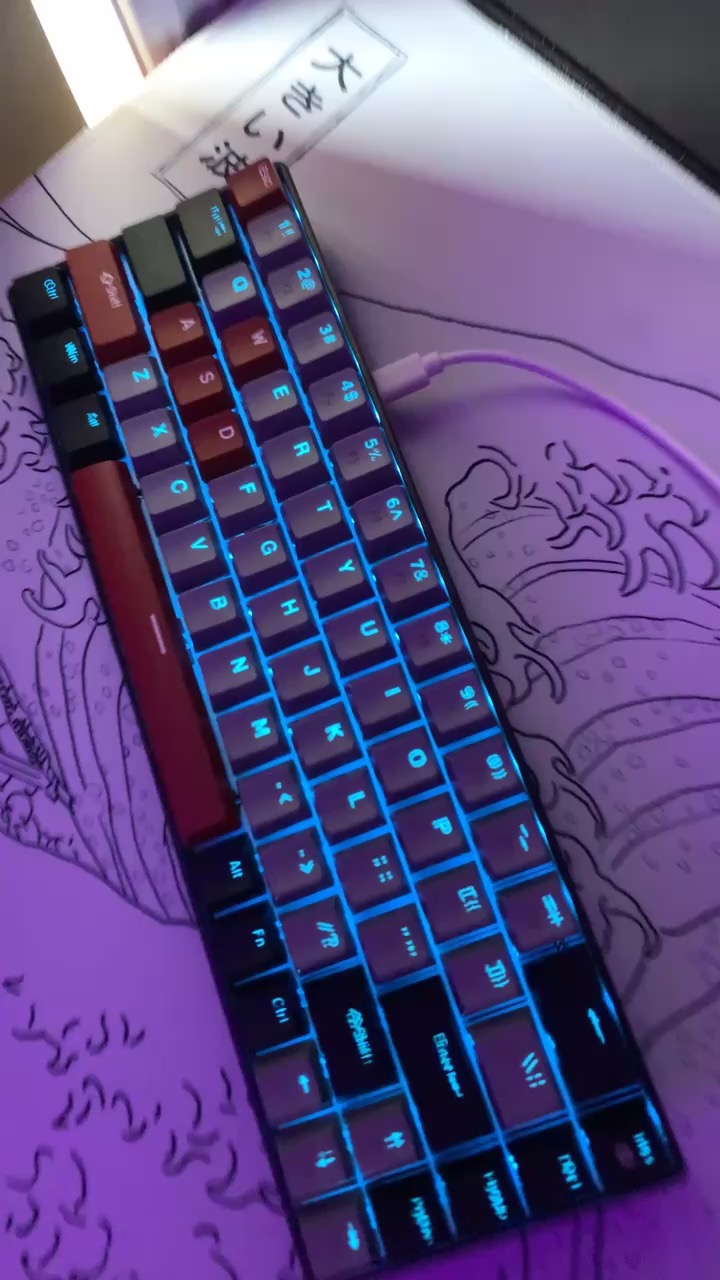 Magegee 75% Mechanical Gaming Keyboard, Compact Blue Backlit Wired ...