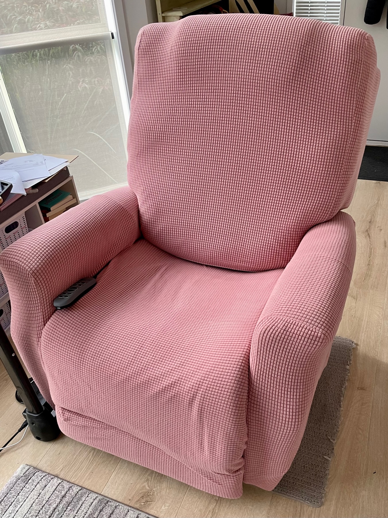 4pcs Set Jacquard Recliner Chair Slipcover Protector For Recliners ...