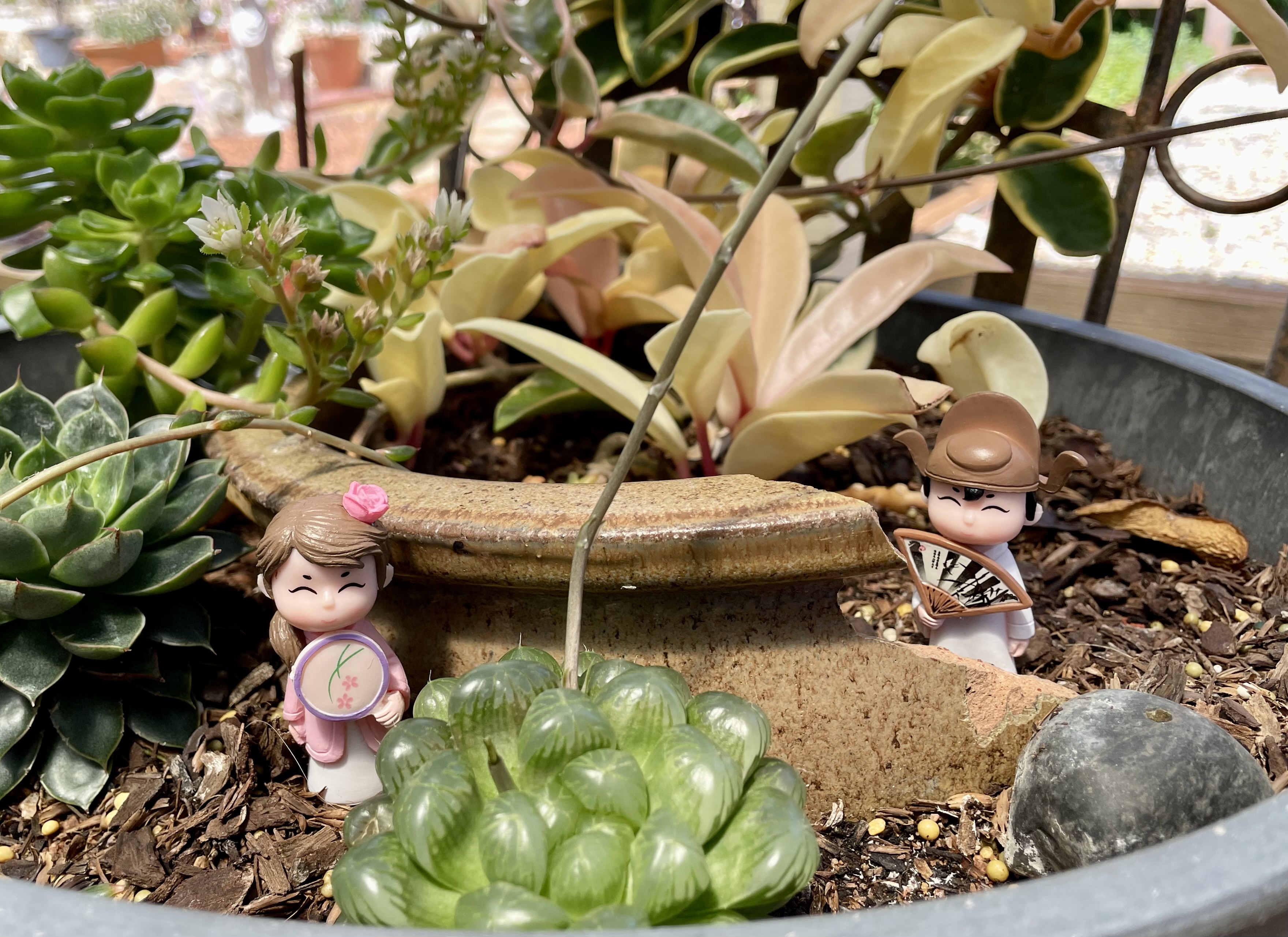 Couple Statues, Miniatures Home Micro Landscape Plant Pots Bonsai ...