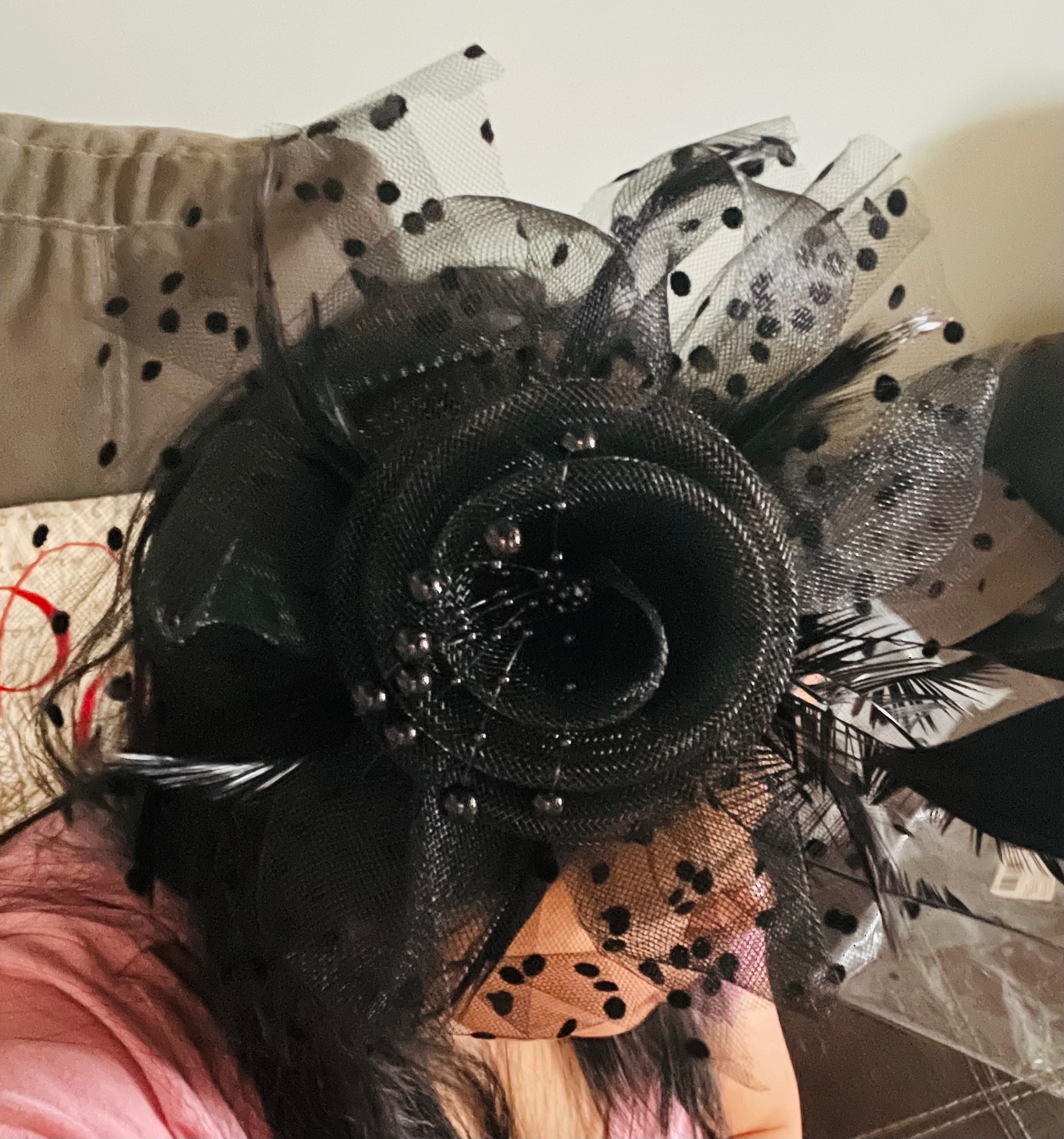 Hat For Women Tea Party 20s Fascinator Hat Feather Mesh Net - Temu