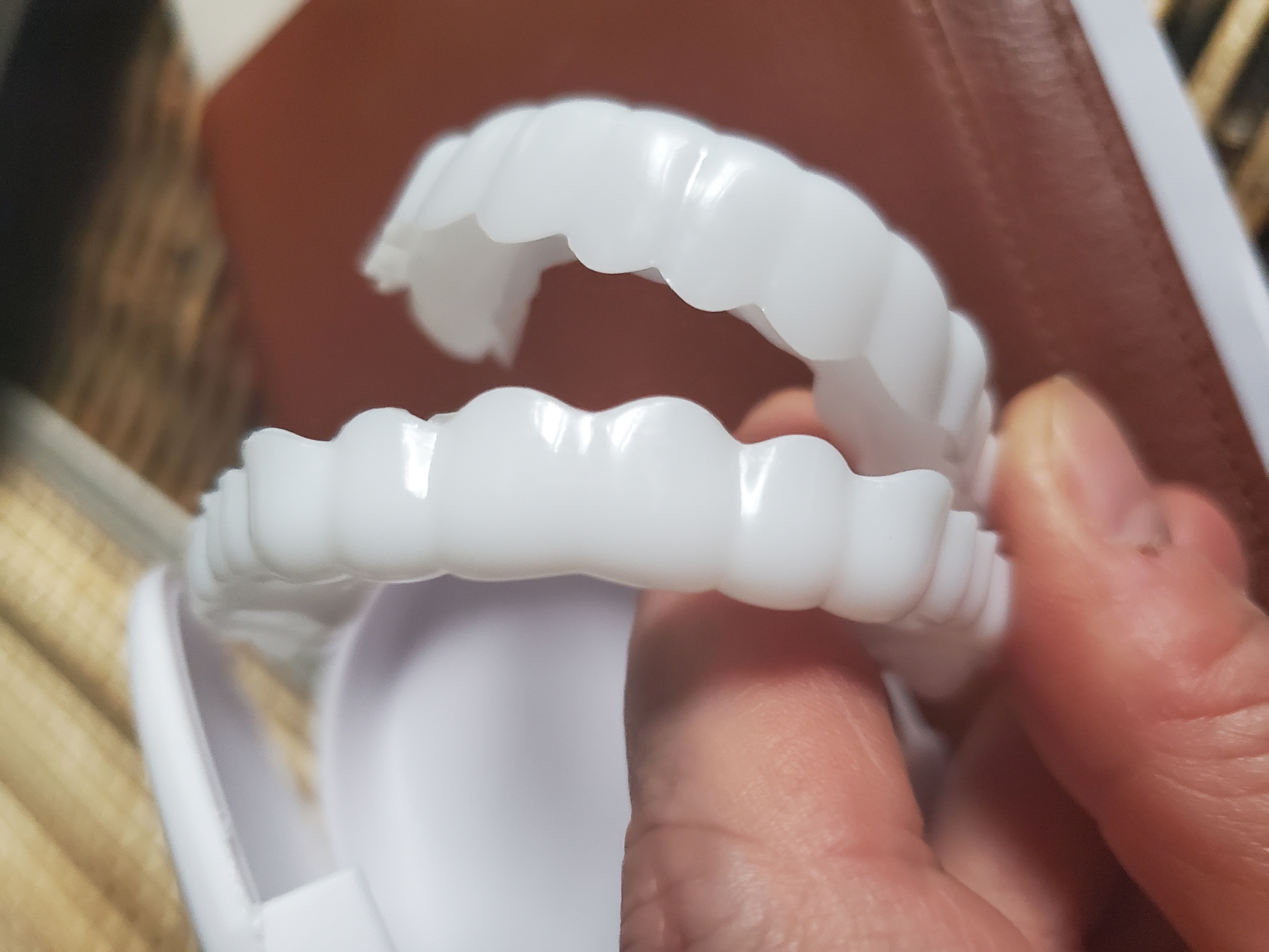 1 Pairs Whitening Temporary Dentures Top And Bottom Artificial Teeth ...